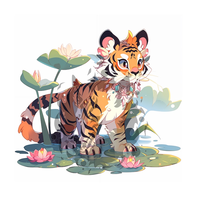 Cute Tiger Profile Pic PFP Digital Download HD Image Unique One of a ...