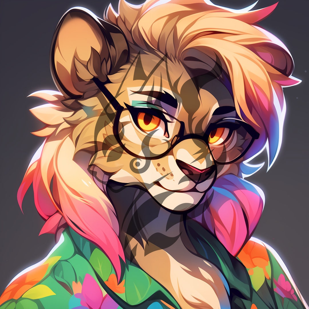 Anthro Lion Lioness Fursona Profile Pic PFP Digital Download HD Image ...