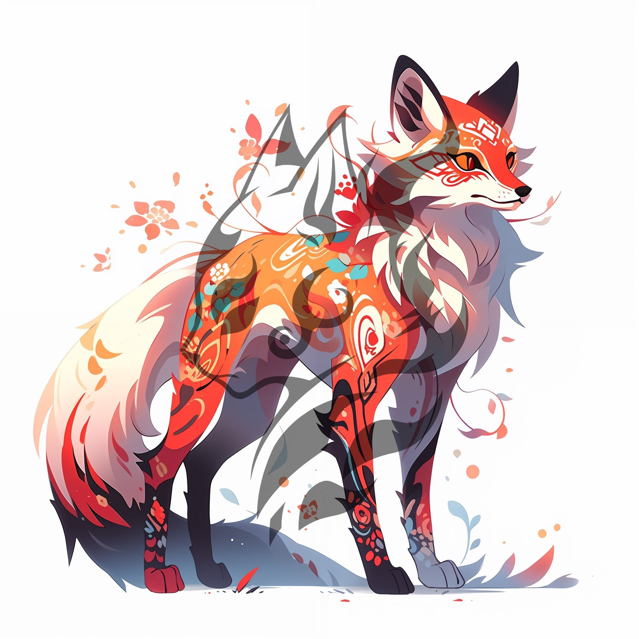 Magical Fox Adoptable Character Digital Download HD Image - Etsy