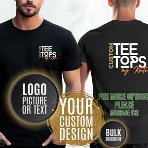 Front and Back Personalized T-shirt ,custom Design Shirt, Custom Couple ...