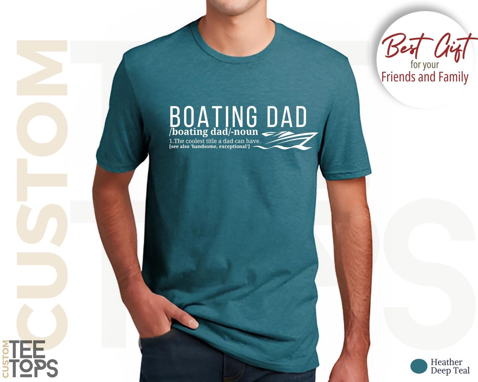 Funny Boat Shirt: Gifts for Boaters, I'm A Boating Dad Like A Normal ...