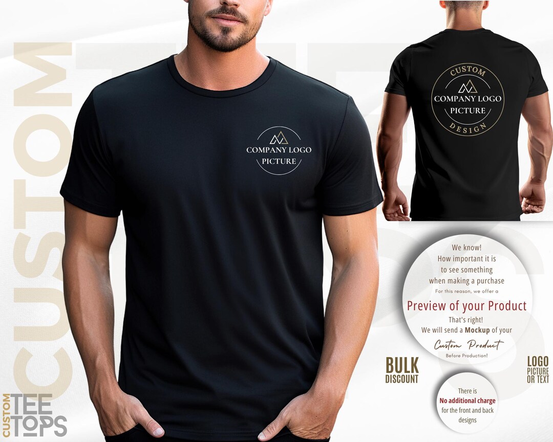 Front and Back Personalized T-shirt ,custom Design Shirt, Custom Couple ...