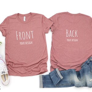 Front and Back Personalized T-shirt ,custom Design Shirt, Custom Couple ...