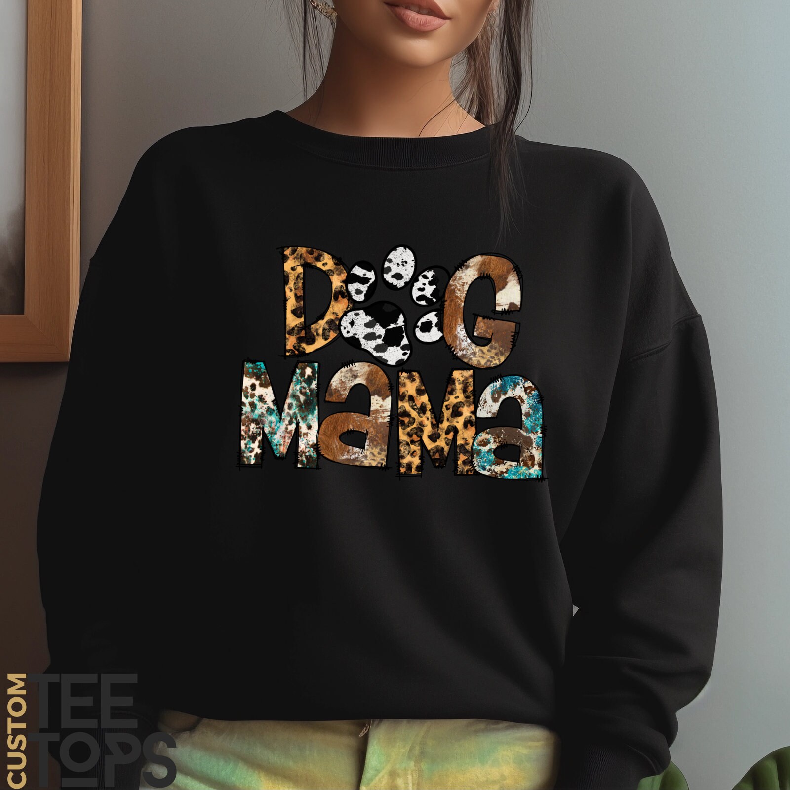 Leopard Dog Mama Shirt Dog Mom Gift Leopard Dog Mom T-shirt - Etsy Canada