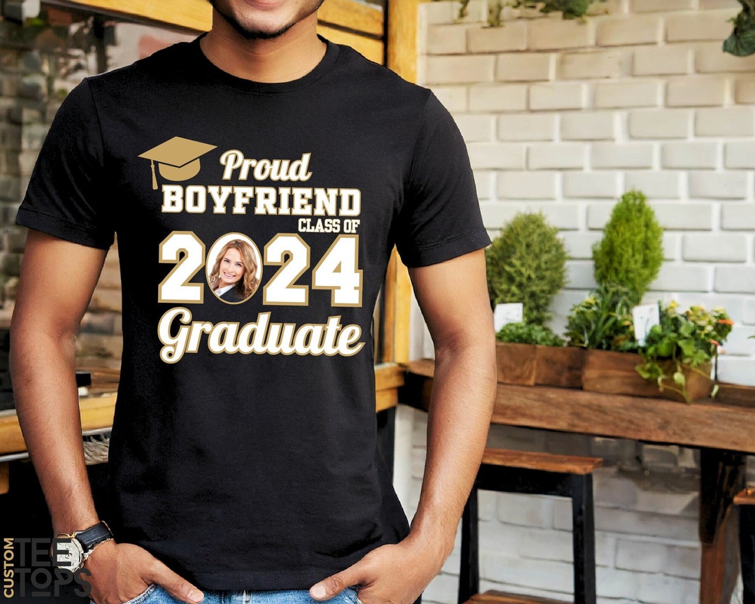 Personalized Proud 2024 Photo Graduation Shirts, Customized Add the ...