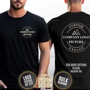 Front and Back Personalized T-shirt ,custom Design Shirt, Custom Couple ...