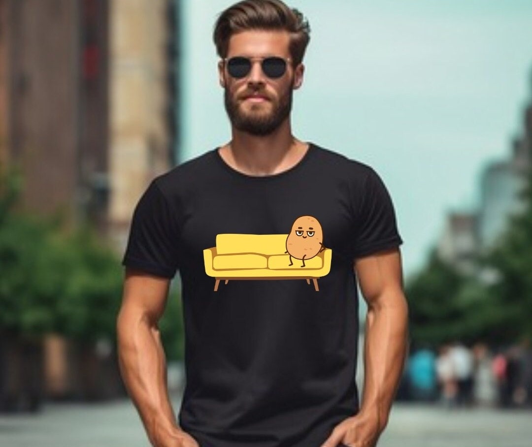 Couch Potato Shirt, Cute Potato Shirt, Funny Relaxing Shirt - Etsy