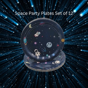 Space Party Decorations 36 Count. Outer Space Plates Napkins Favor ...