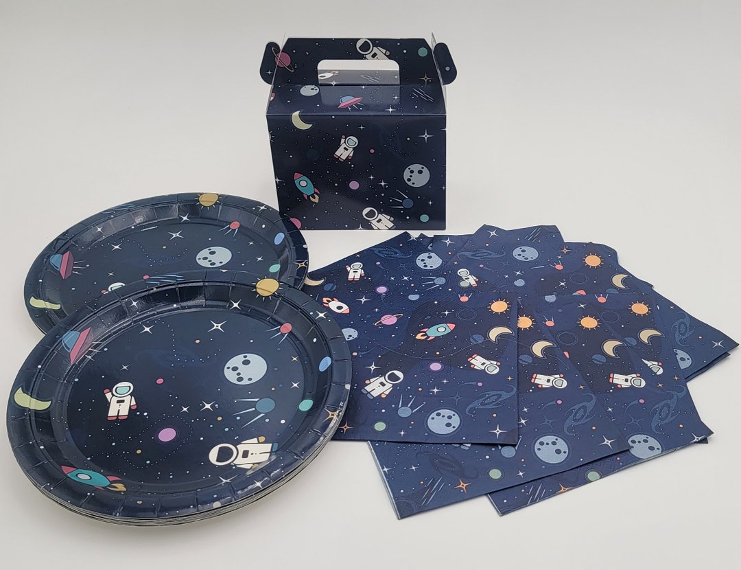 Space Party Decorations 36 Count. Outer Space Plates Napkins Favor ...