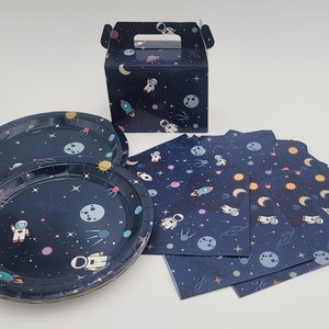 Space Party Decorations 36 Count. Outer Space Plates Napkins Favor ...