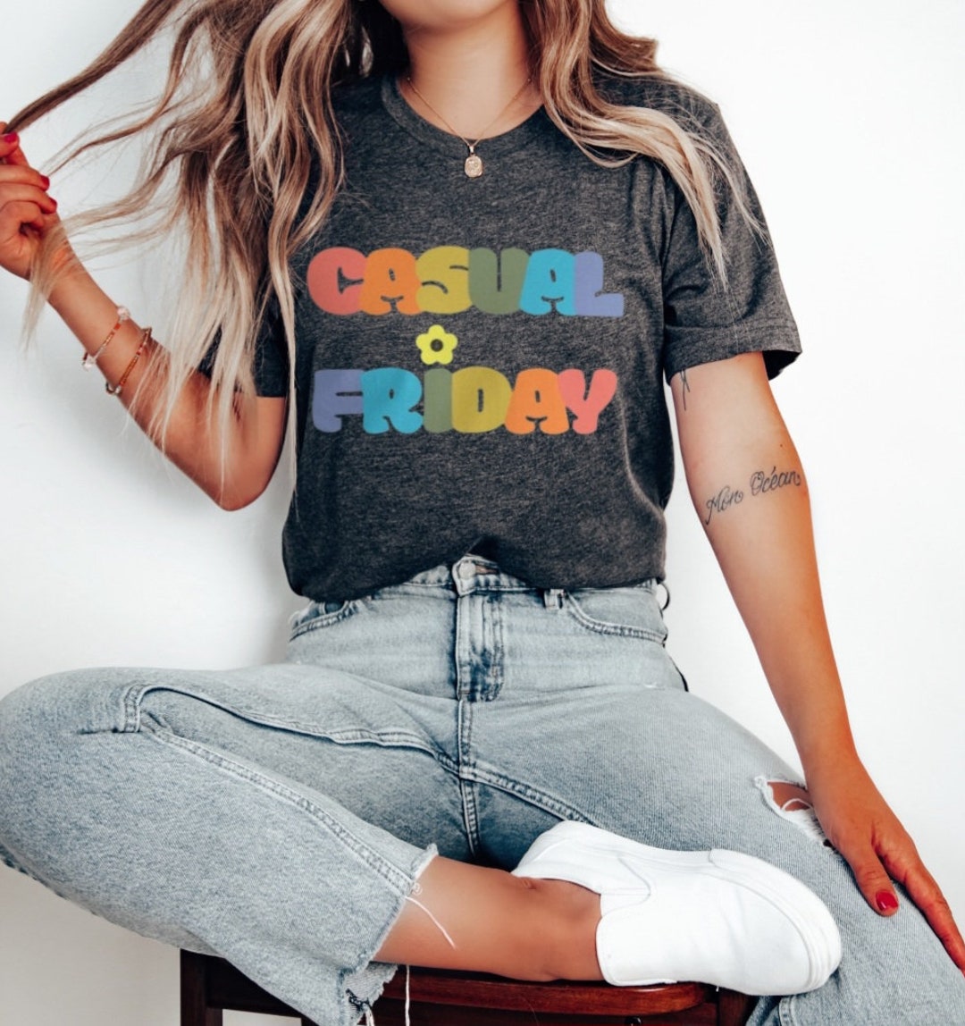Casual Friday Funny Work Shirt Friday Shirt Days of the Week Shirt ...