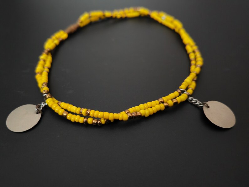 African Maasai Anklets Double Layered With Glass Beads Handcrafted by ...