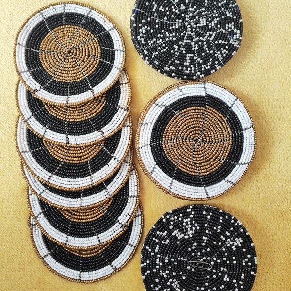 Beaded Coasters - Etsy