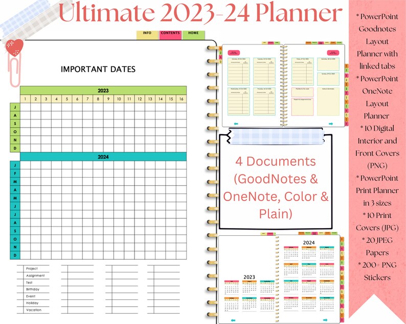 Ultimate 2023-2024 Planner - Etsy