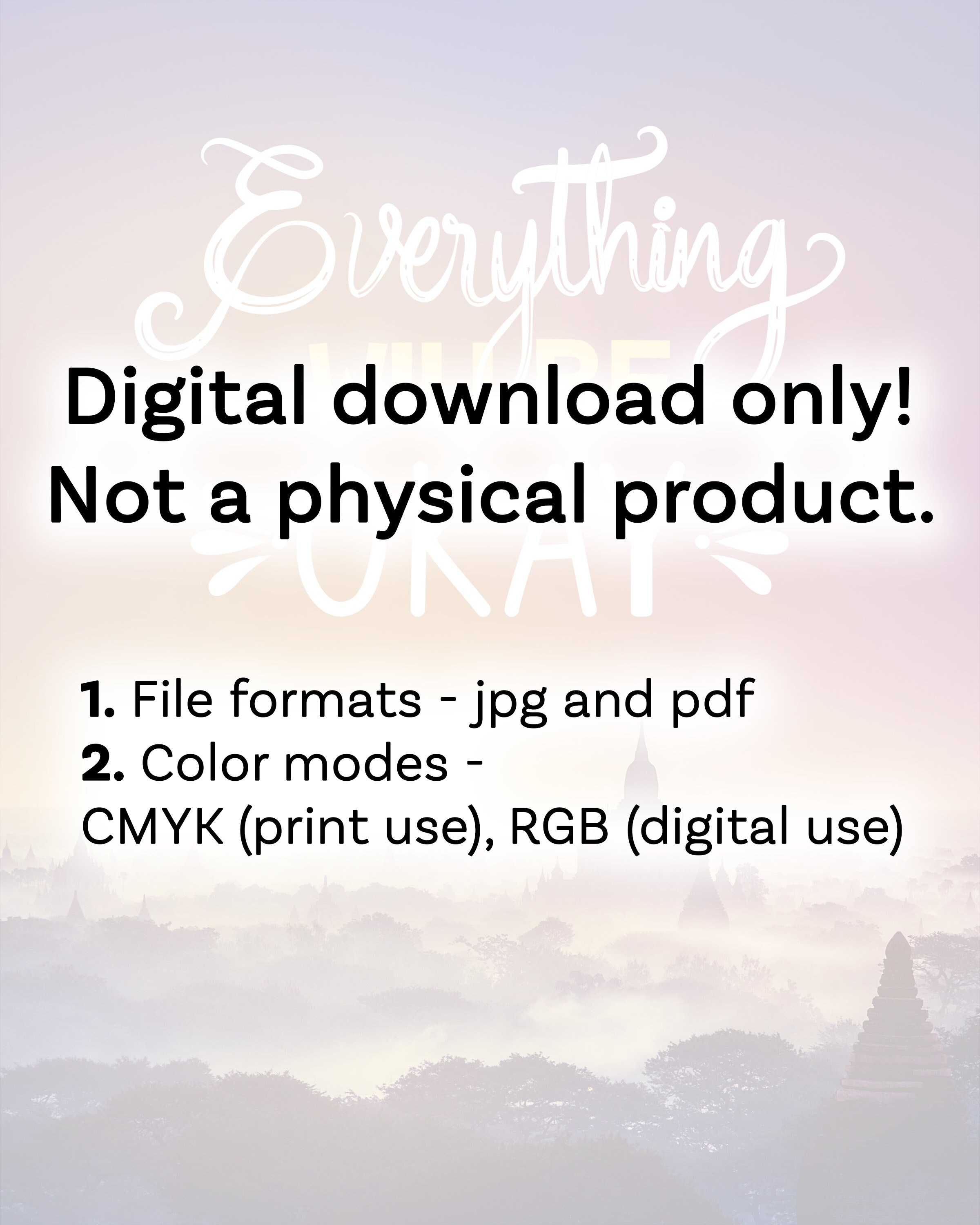 Digital Download Printable Positive Affirmation Poster - 11x8 Inches ...