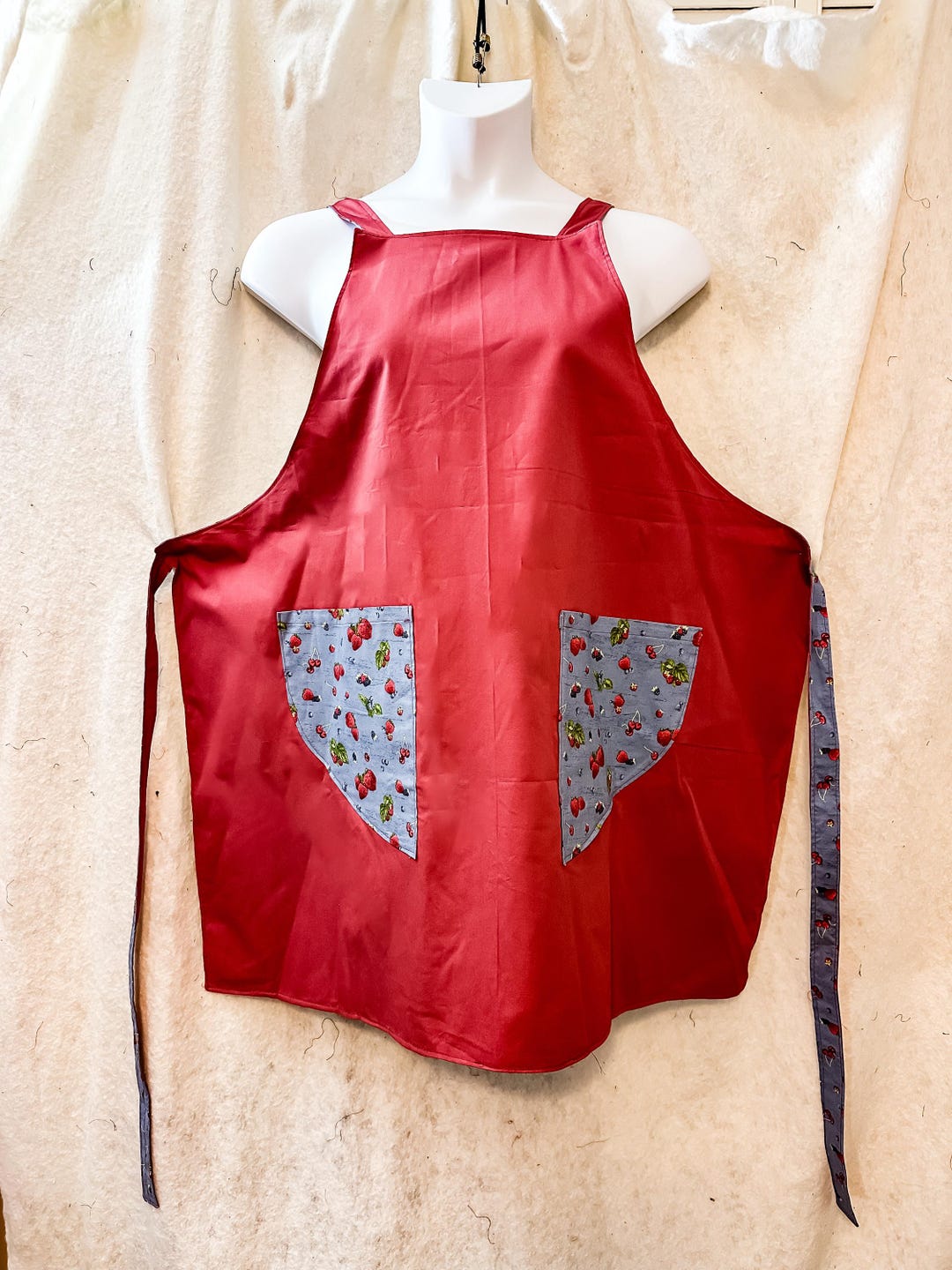 Adult Reversible Apron - Berries - Etsy