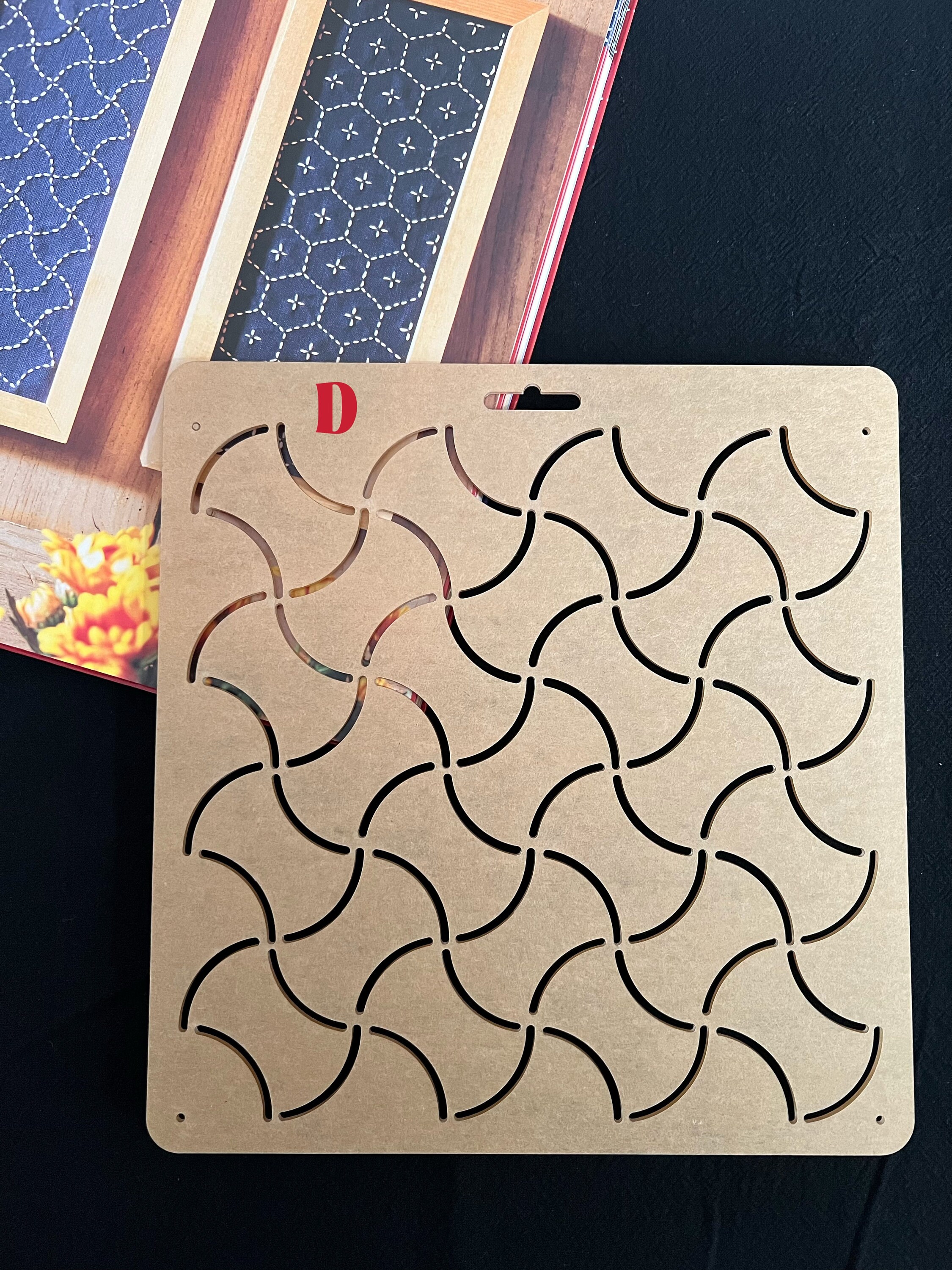 Acrylic Sashiko Stencil, Sashiko Embroidery Templates, Basic Patterns ...