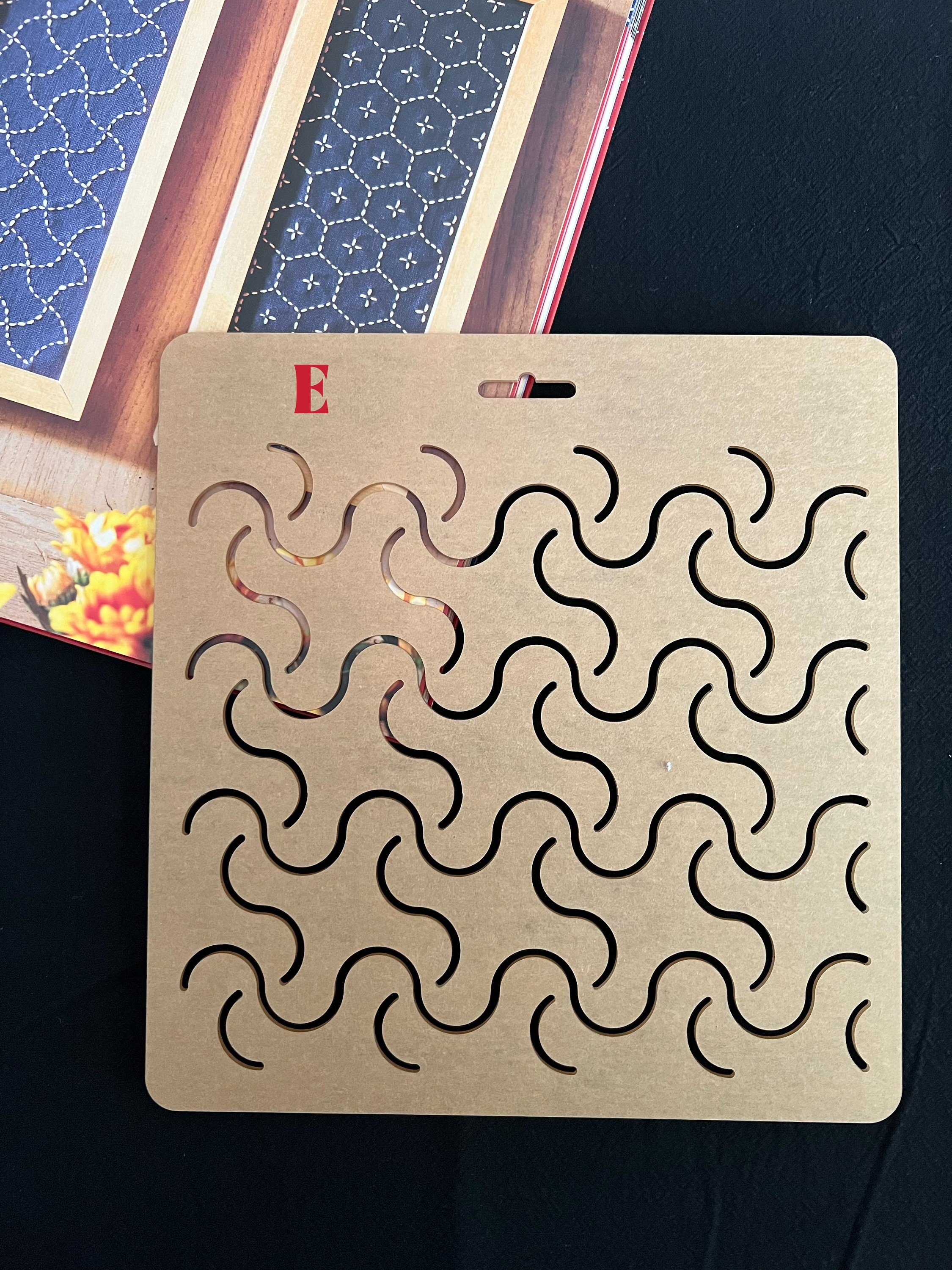 Acrylic Sashiko Stencil, Sashiko Embroidery Templates, Basic Patterns ...