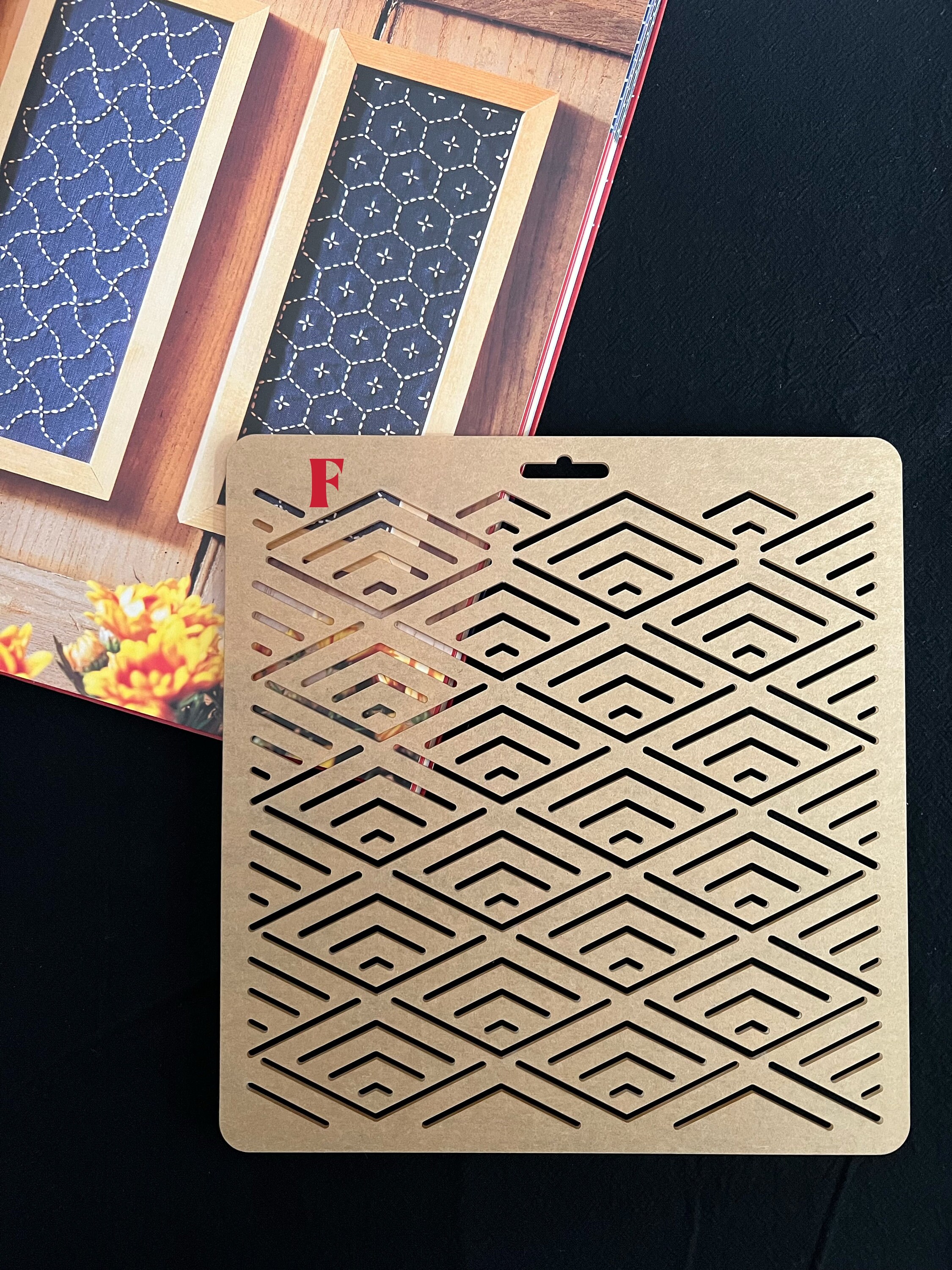 Acrylic Sashiko Stencil, Sashiko Embroidery Templates, Basic Patterns ...