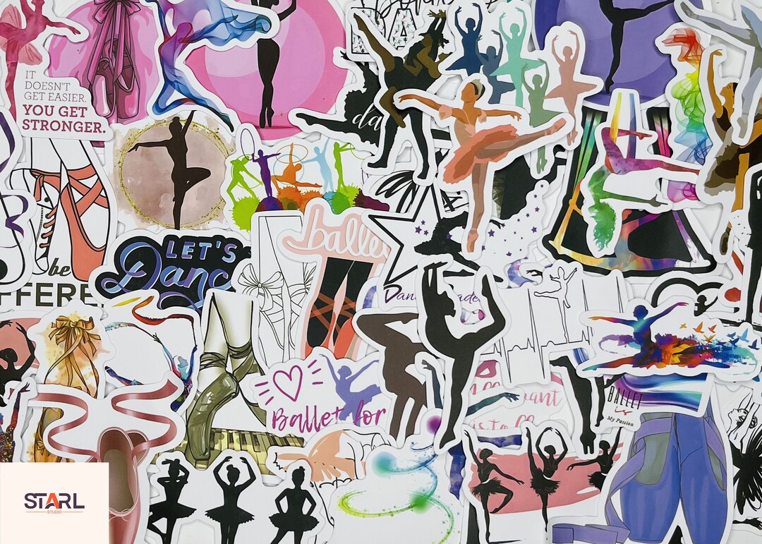 Ballet Dance Stickers, Vinyl Stickers, 10-50 Pcs Random Pack, FREE ...