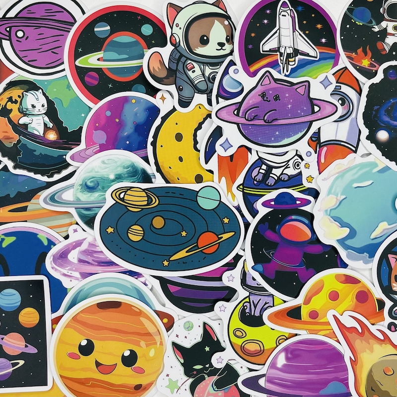 Space Stickers - Etsy
