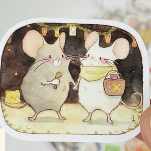 Cute Mice Stickers, Mouse Stickers, Vinyl Stickers, 10-50 Pcs Random ...