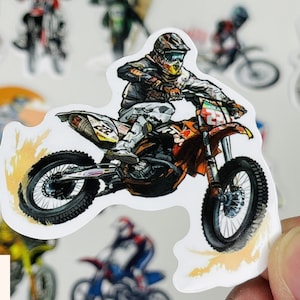 Motocross Stickers: Waterproof Vinyl Decals for Laptop, Water Bottle ...