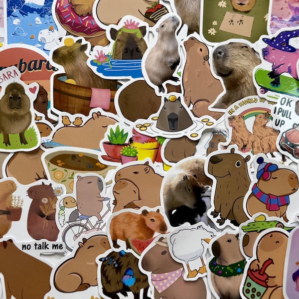 Capybara Stickers - Etsy