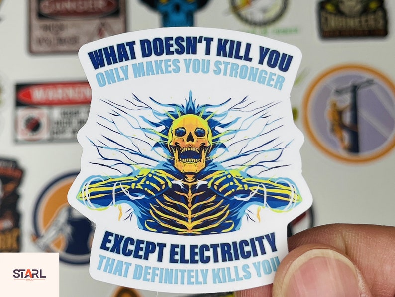 ELECTRICIAN Stickers, Vinyl Stickers, 10-50 Pcs Random Pack, FREE ...