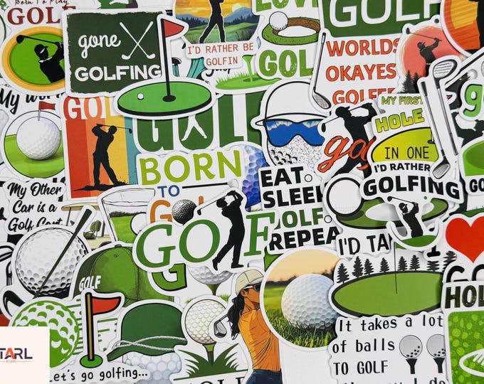 Gone Clubbin' Golf Sticker | Golf Club Sticker | Trendy Retro Pastel ...