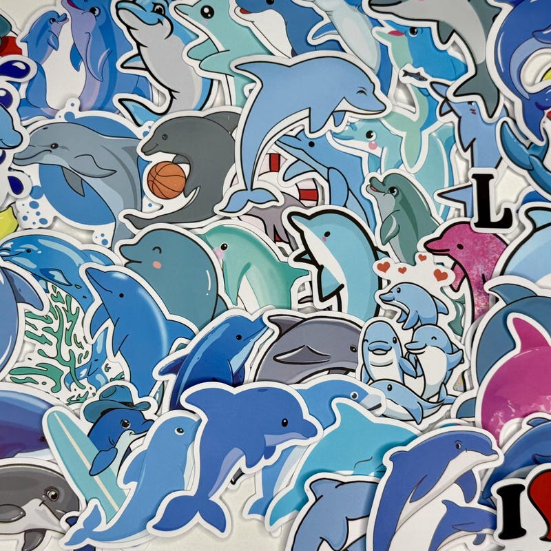 Dolphin Sticker - Etsy