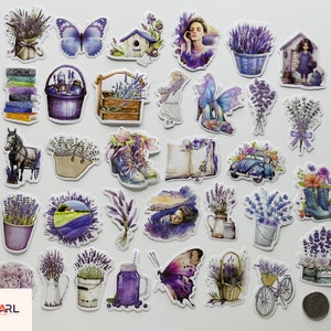 Lavender Stickers, Vinyl Stickers, 10-50 Pcs Random Pack, FREE Shipping ...