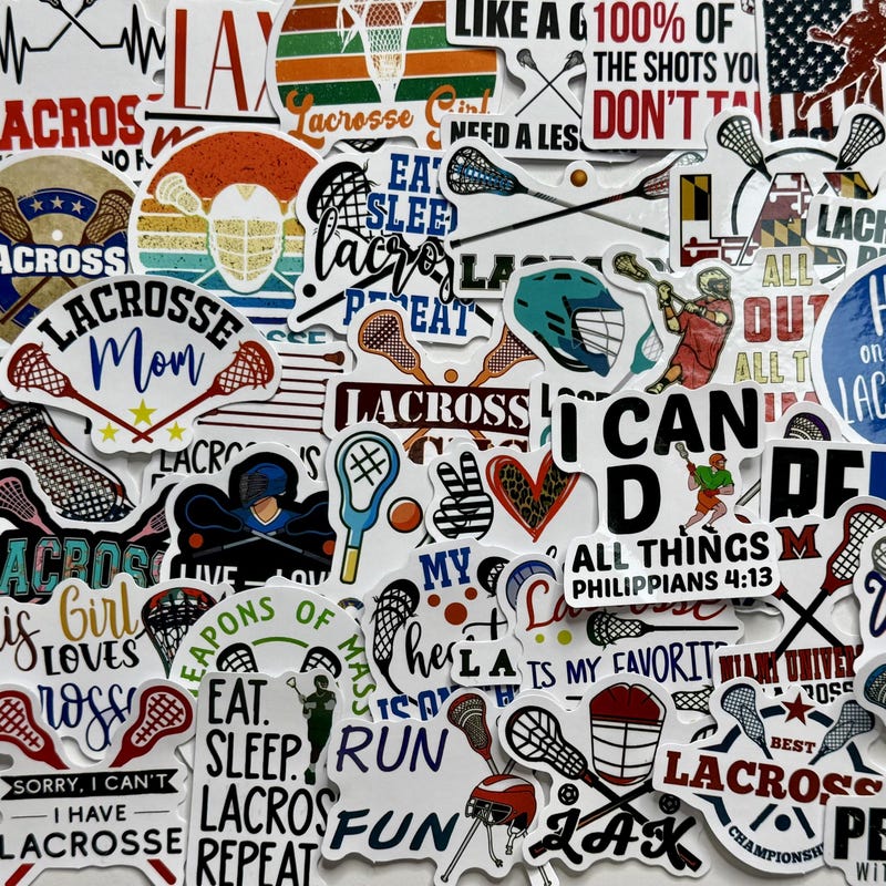 Lacrosse Bumper Stickers - Etsy