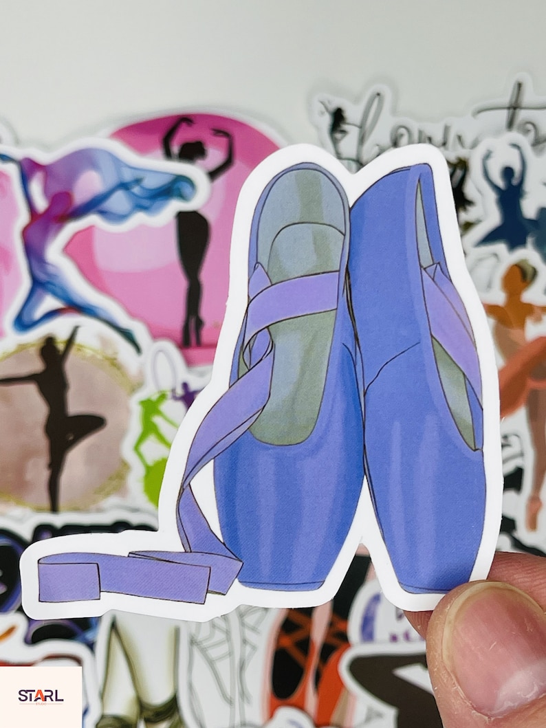 Ballet Dancer Stickers Pack, Watercolor Dance Silhouettes & Ballet ...