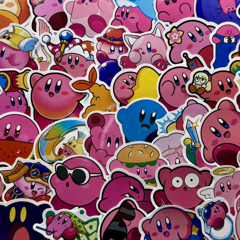 Kirby Sticker - Etsy