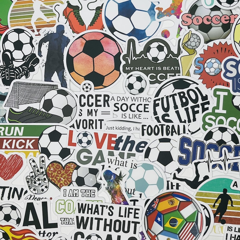 Soccer Stickers - Etsy