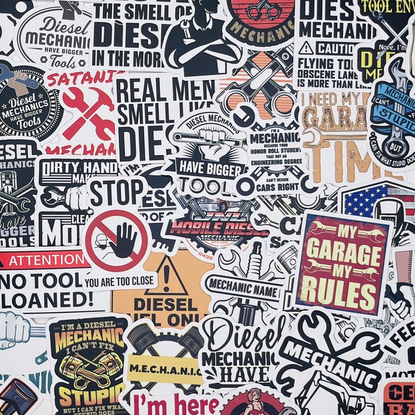 Diesel Mechanic Stickers - Etsy