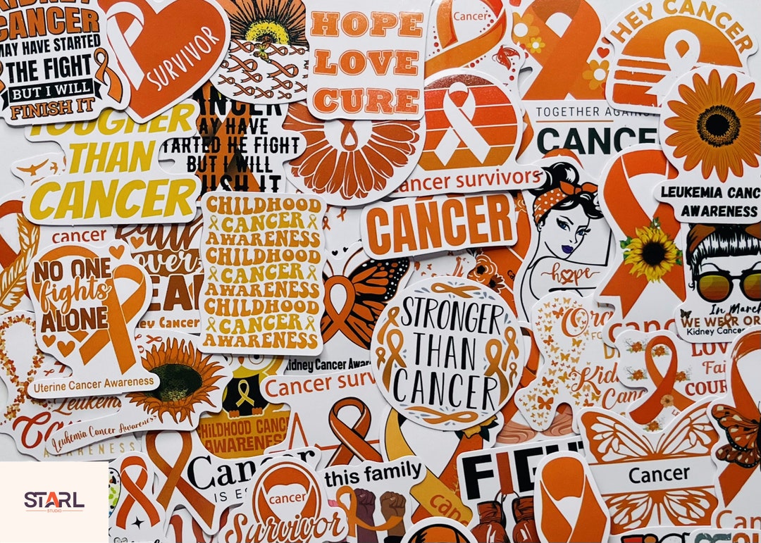 Leukemia Cancer Awareness Stickers: Waterproof Vinyl Decals - Etsy