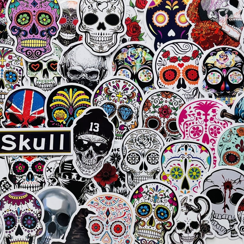 Skeleton Sticker - Etsy