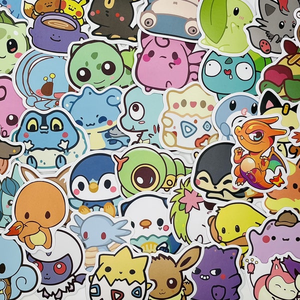Pokemon stickers - Etsy
