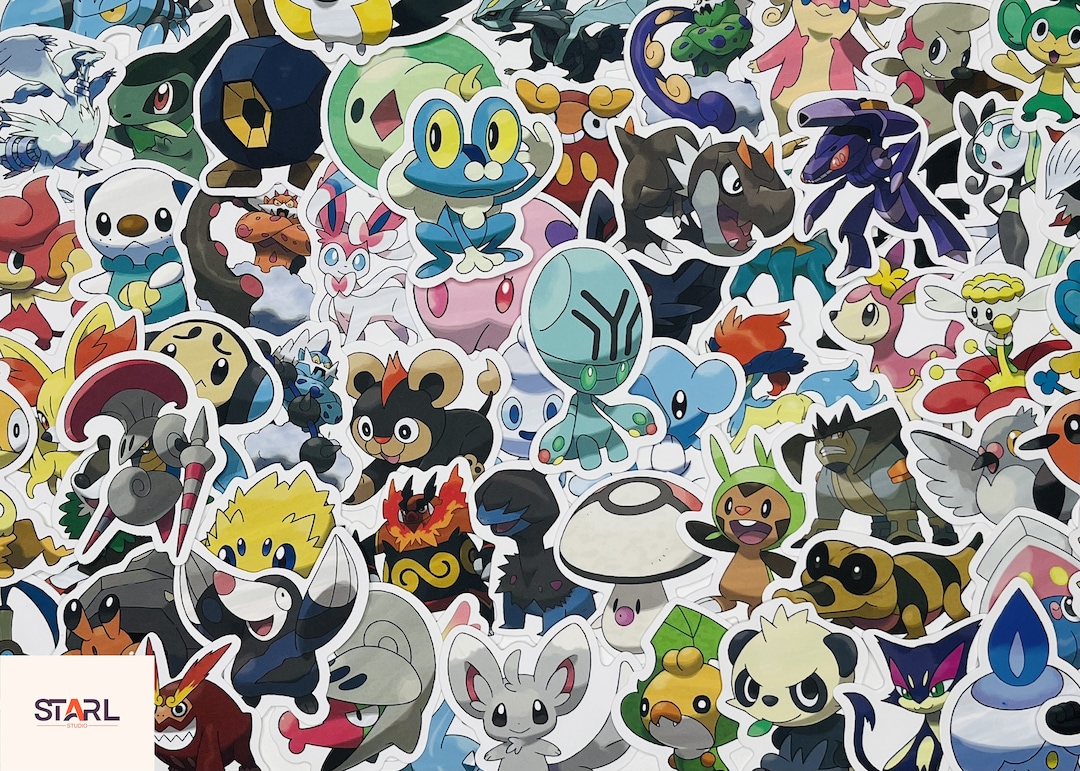 Pokemon Stickers, Vinyl Stickers, 10-50 Pcs Random Pack, FREE Shipping ...