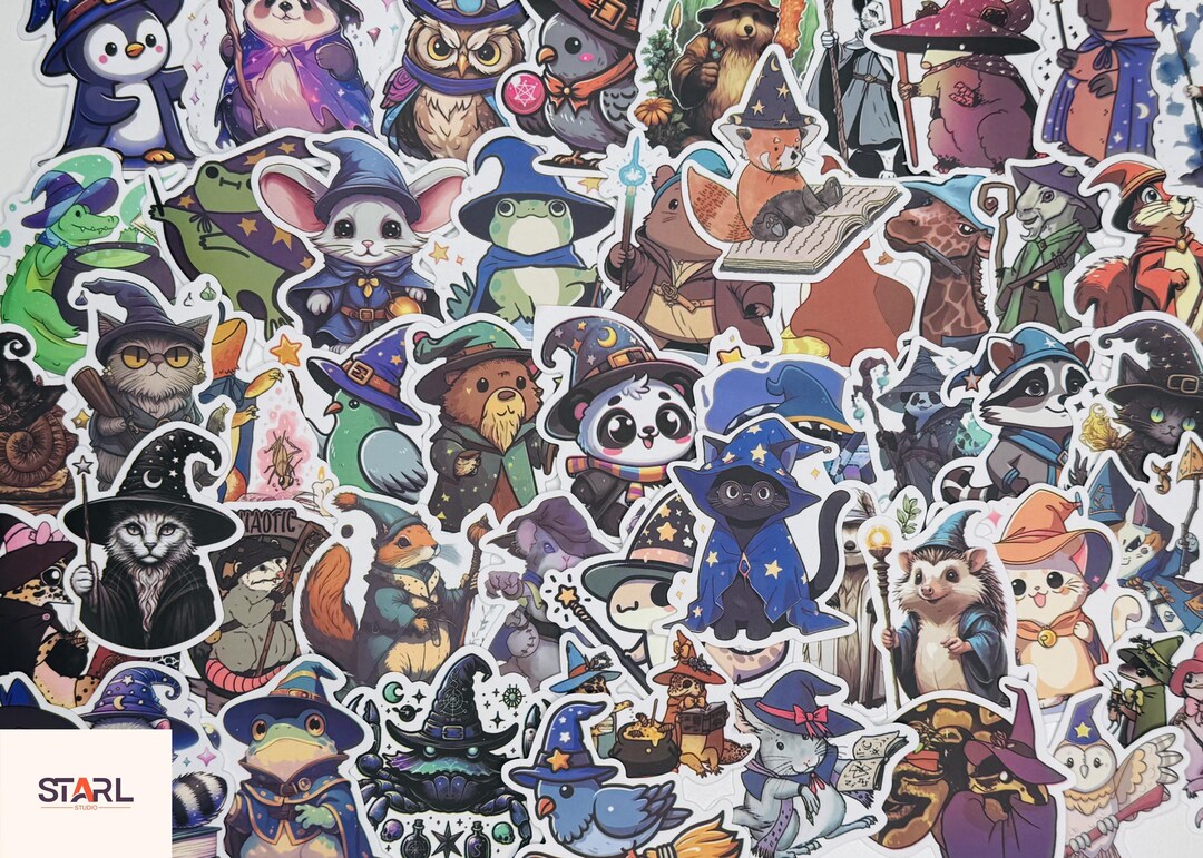 Animal Wizard Stickers, Vinyl Stickers, 10-50 Pcs Random Pack, FREE ...