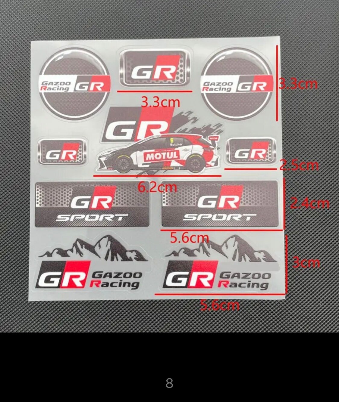 Toyota Gazoo GR Racing Stickers Decals Toyota 86 Supra Yaris - Etsy