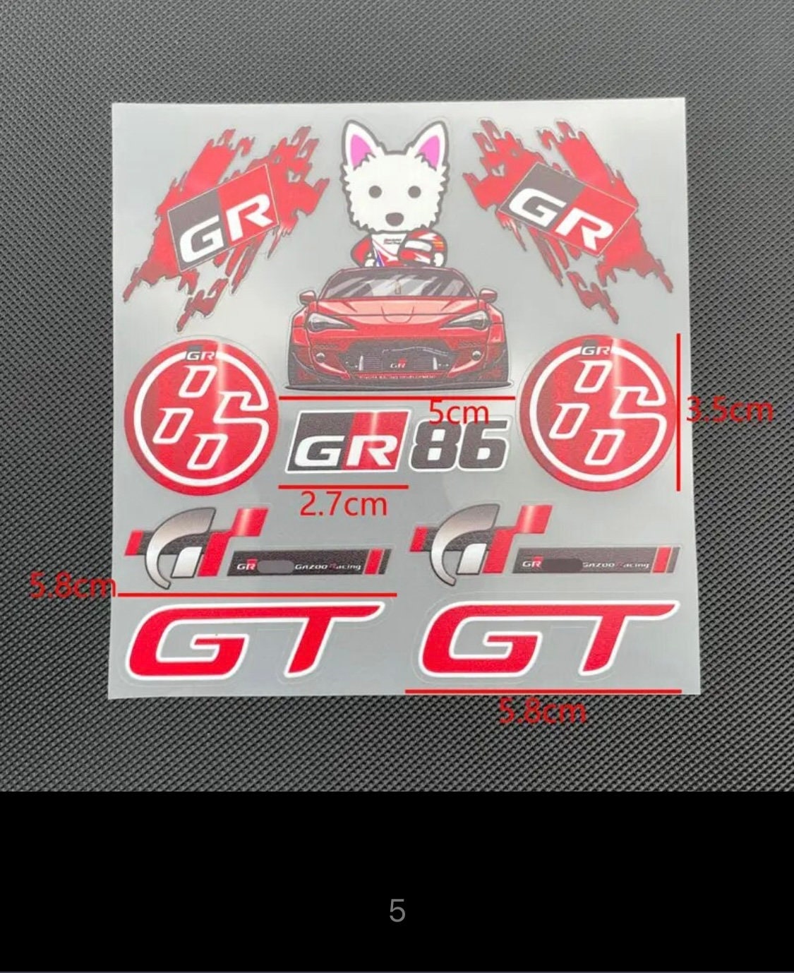 Toyota Gazoo GR Racing Stickers Decals Toyota 86 Supra Yaris - Etsy