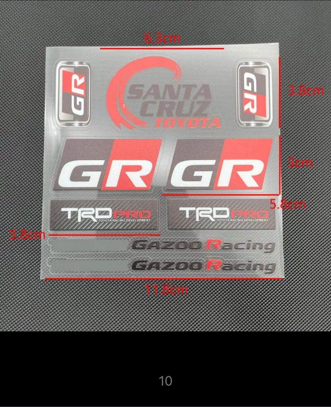 Toyota Gazoo GR Racing Stickers Decals Toyota 86 Supra Yaris - Etsy