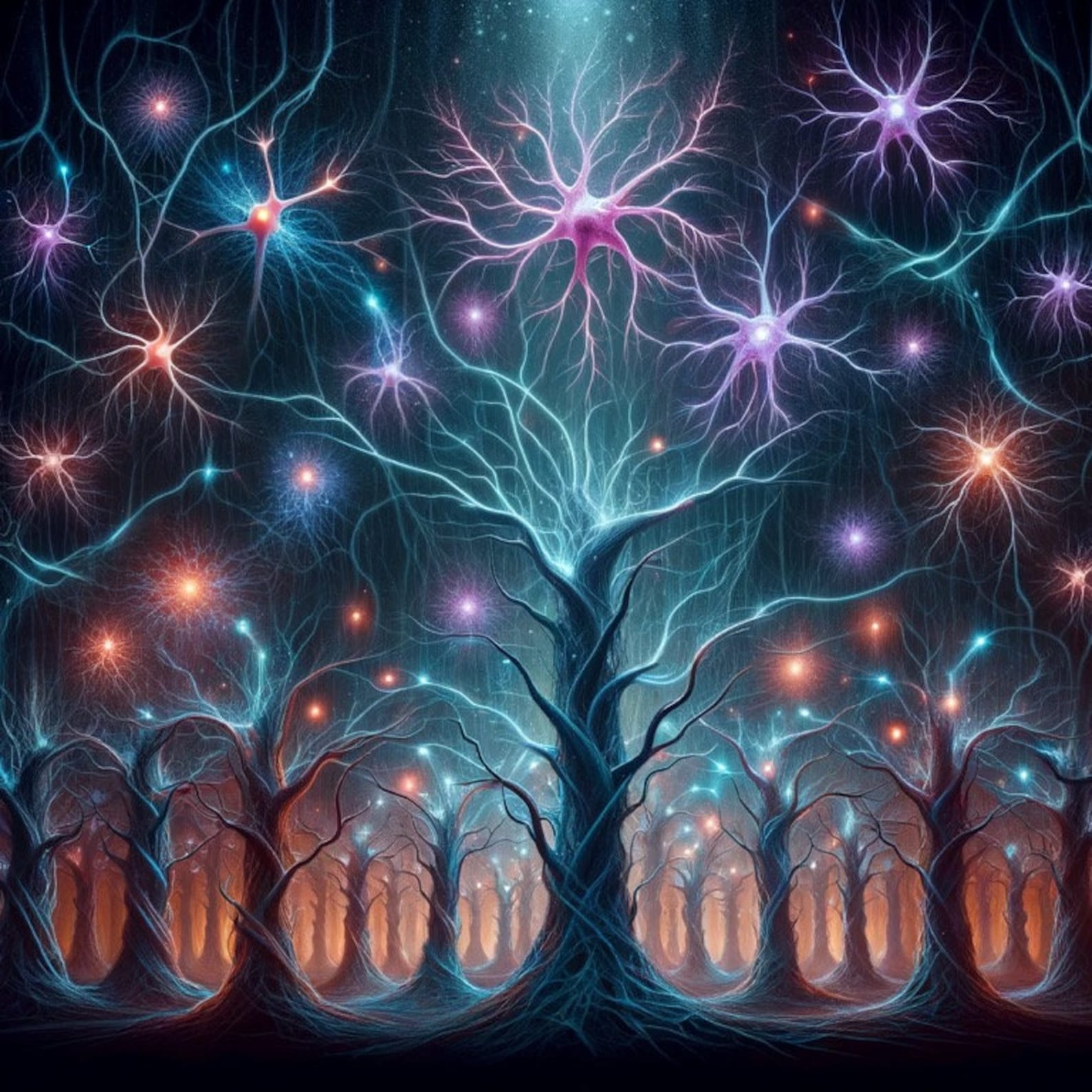 Neuron Forest - A Mystical Journey - Etsy