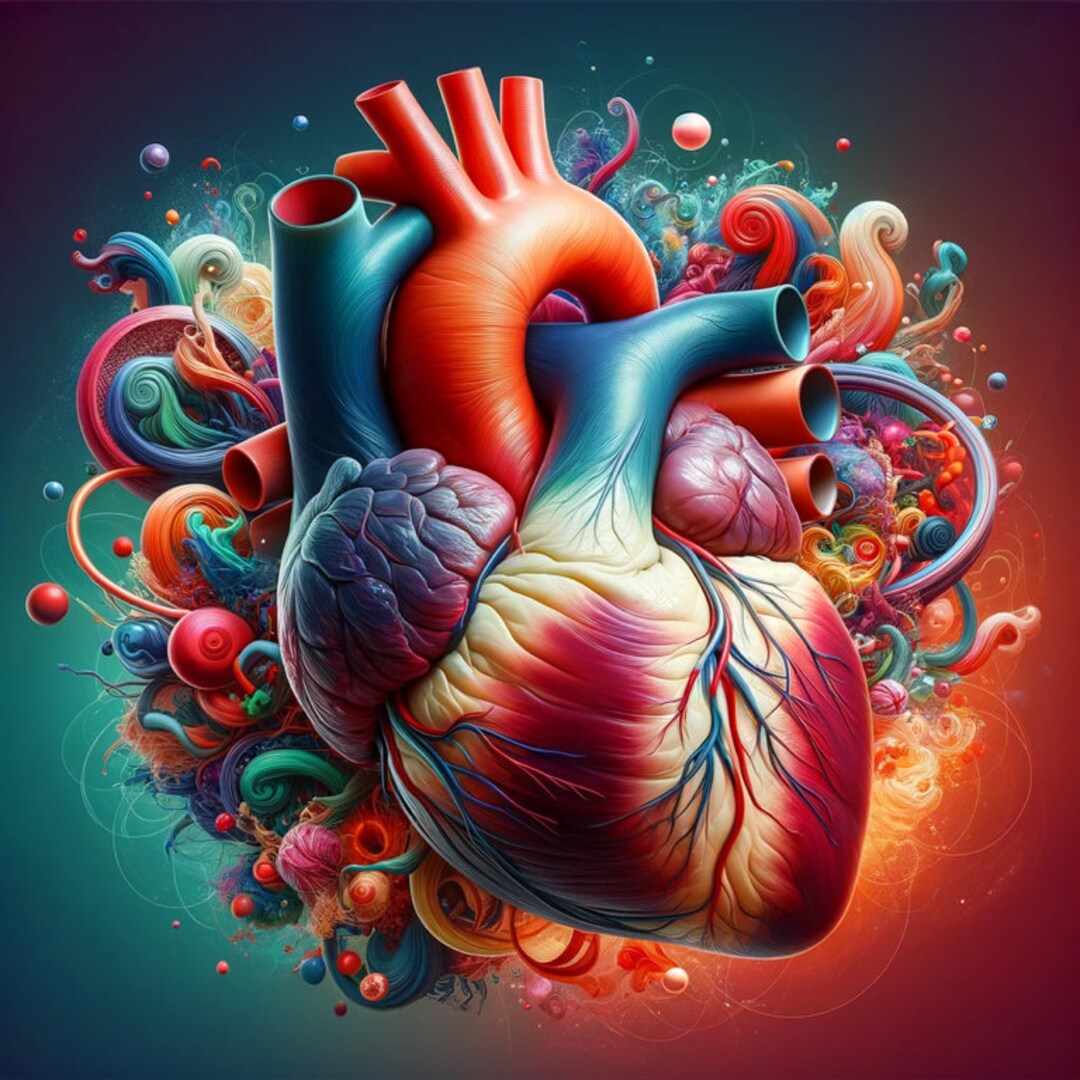 Artistic Anatomical Heart - Etsy