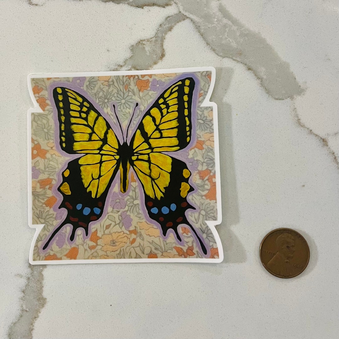 Vinyl Butterfly Sticker - Etsy