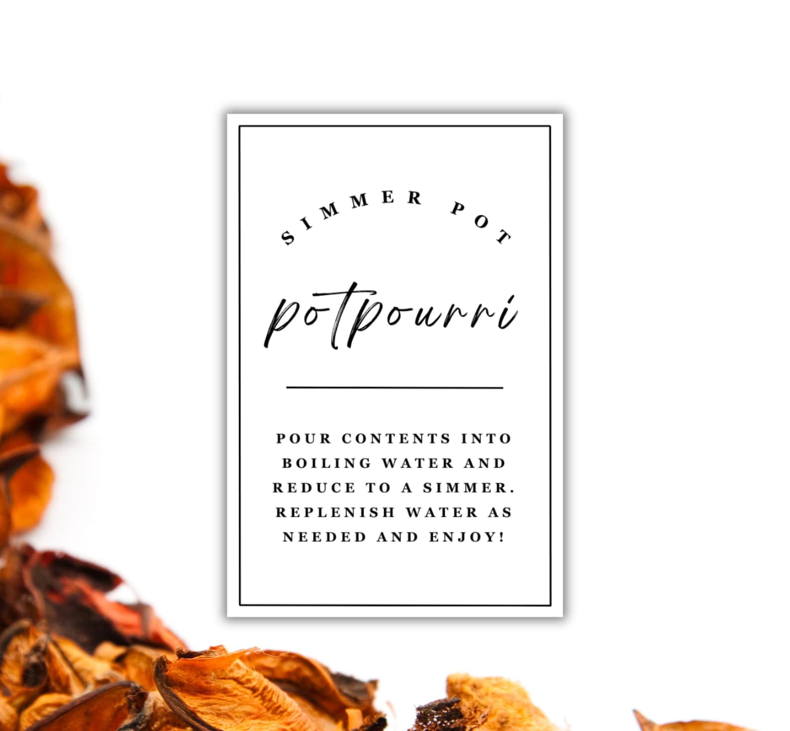 Simmer Pot Potpourri Label, Custom Template (digital Download) - Etsy