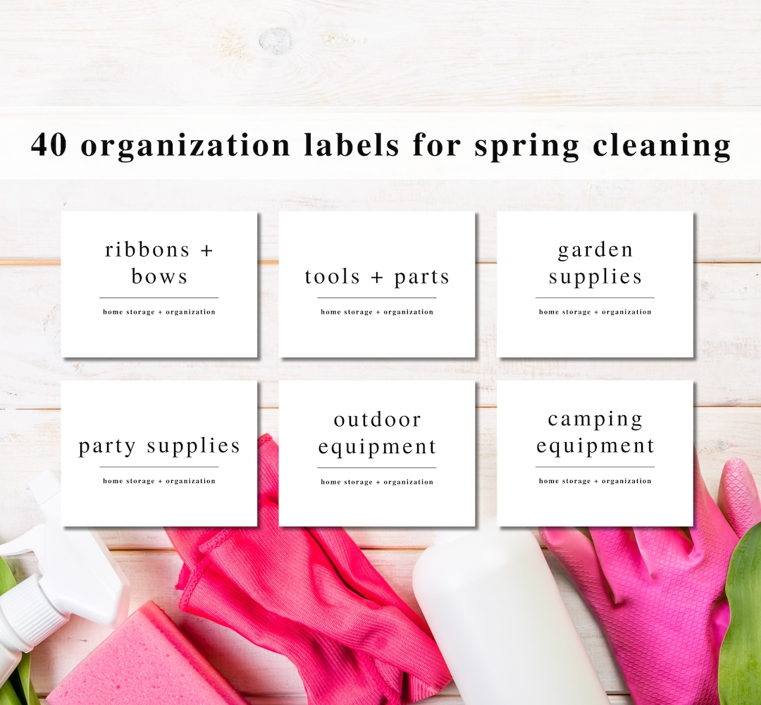 Home Organizer Labels, Attic & Garage Bin Labels (digital Download) - Etsy